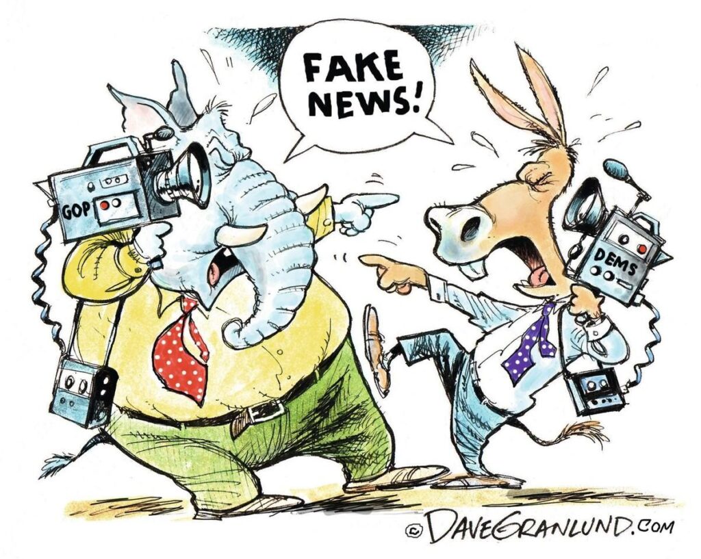 Cartoon Fake news